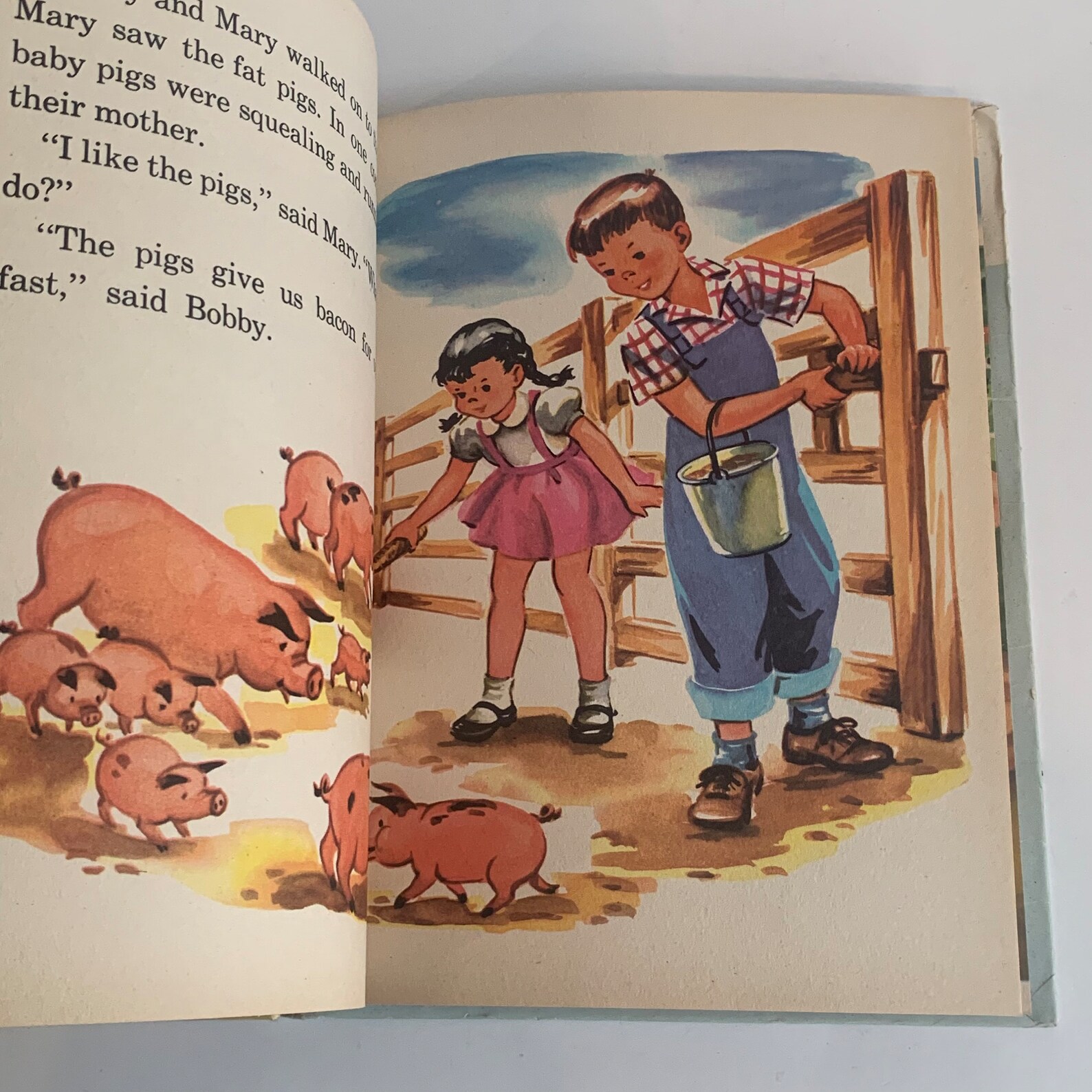 Vintage Children's Book A Day on the Farm - Etsy