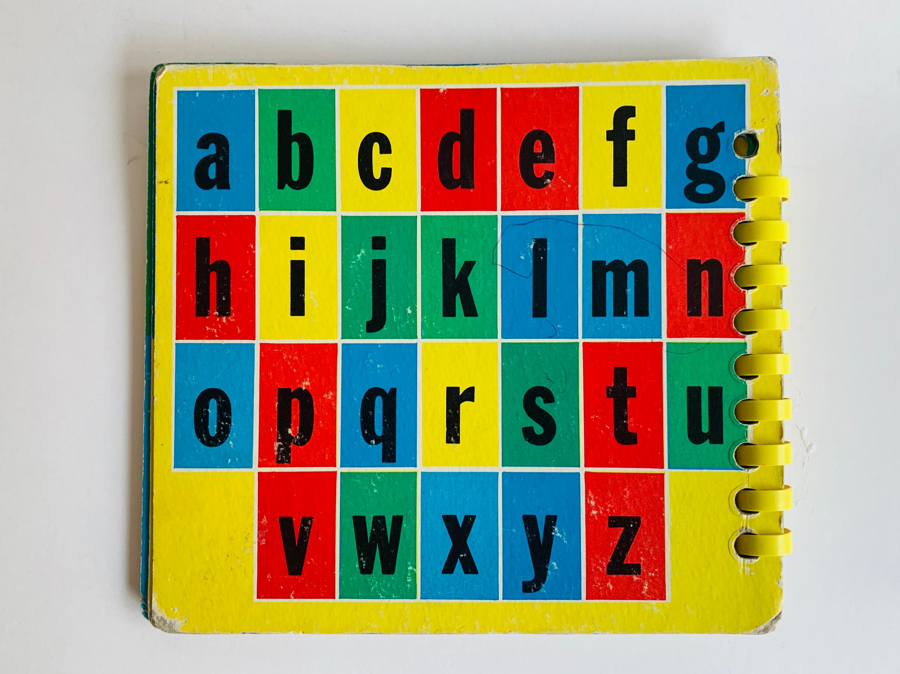 Vintage Children's Alphabet Book Board Book Spiral Bound - Etsy