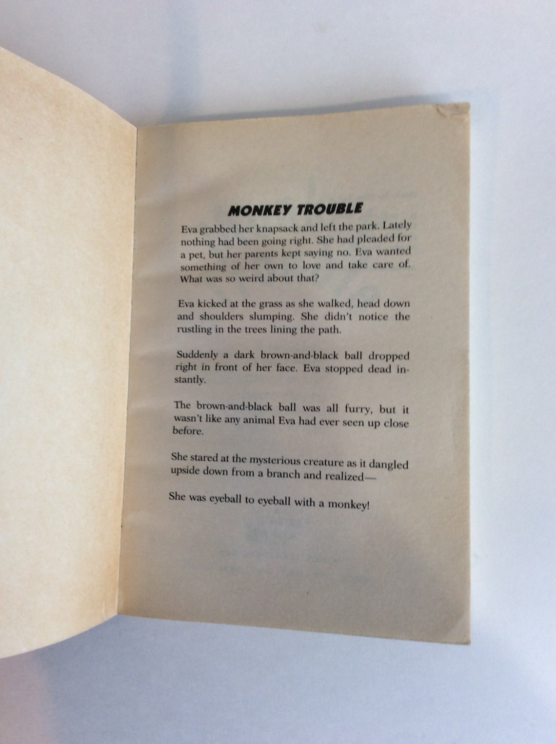 Vintage Children's Book Monkey Trouble - Etsy