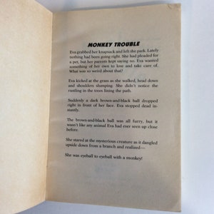 Vintage Children's Book, Monkey Trouble - Etsy