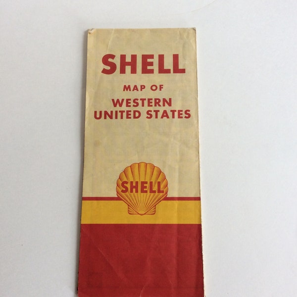 Road Map of the Western United States - Etsy