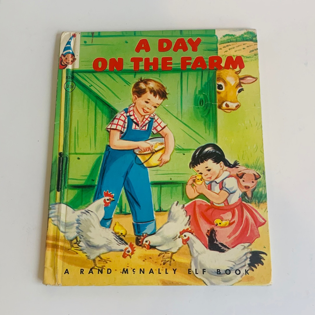 Vintage Children's Book, A Day on the Farm - Etsy