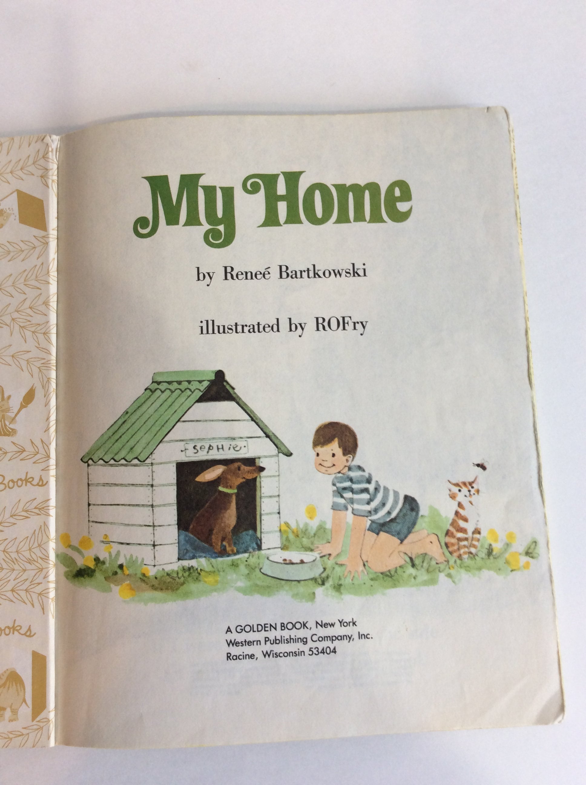Vintage Children's Book My Home | Etsy