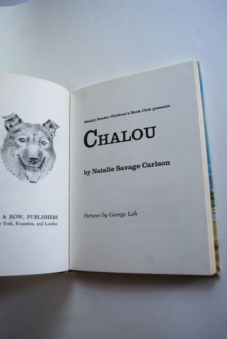 Vintage Children's Book Chalou - Etsy