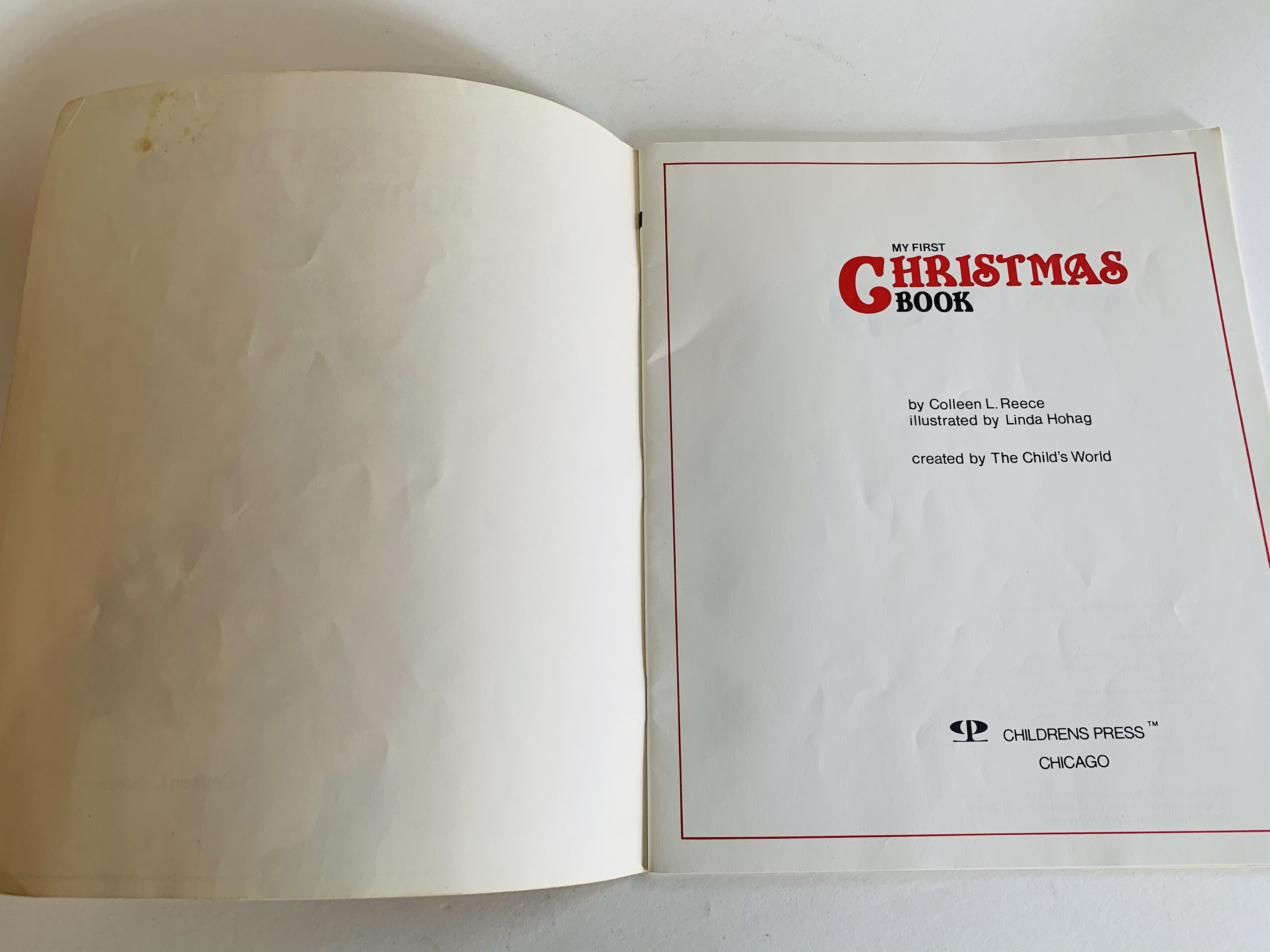 Vintage Children's Book My First Christmas Book | Etsy