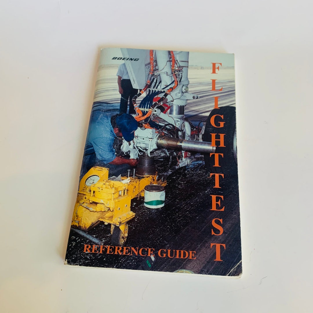 Vintage Boeing Flight Test Reference Guide Booklet - Etsy