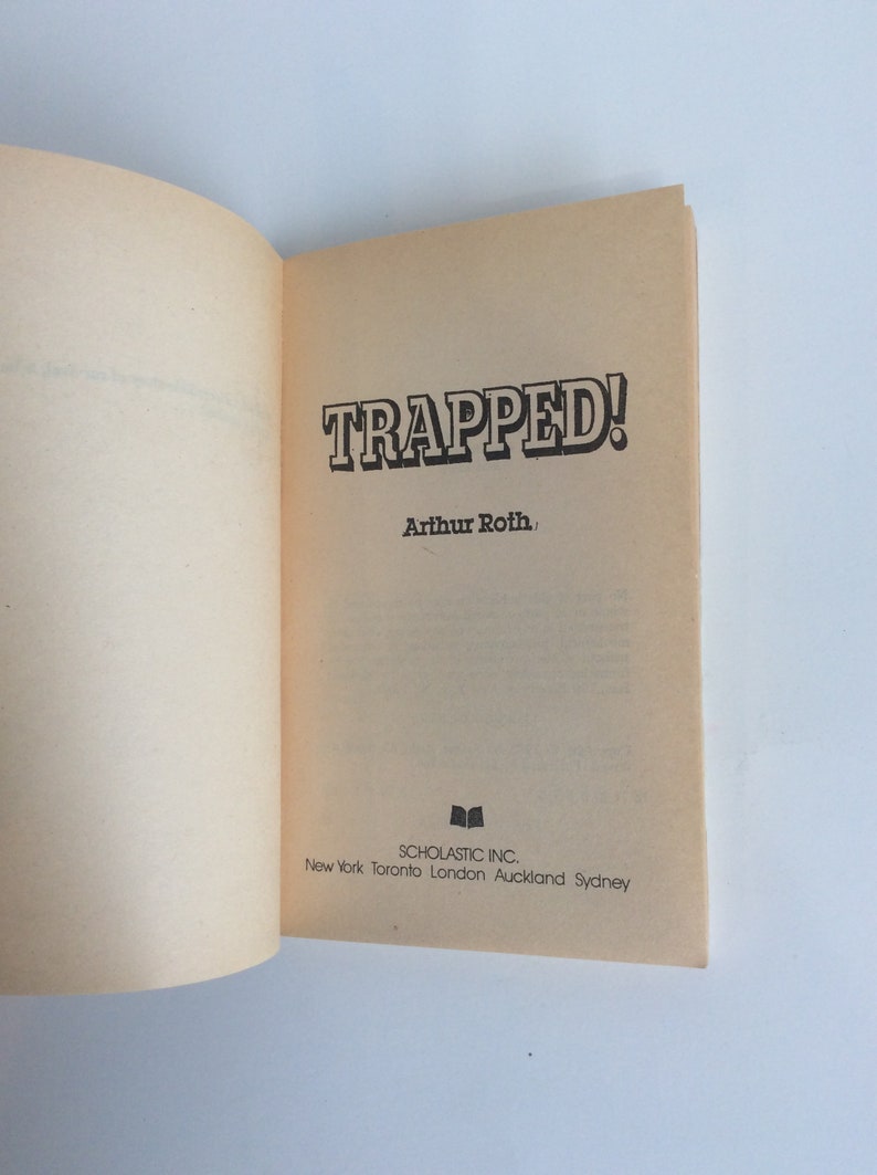 Vintage Children's Book Trapped | Etsy