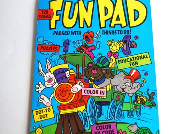 Vintage Children's Activity Book Work With Yarn | Etsy