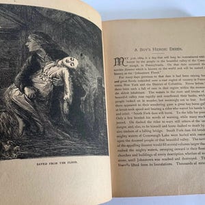 Antique Book, Boys Book of Adventures, President Teddy Roosevelt Cover ...