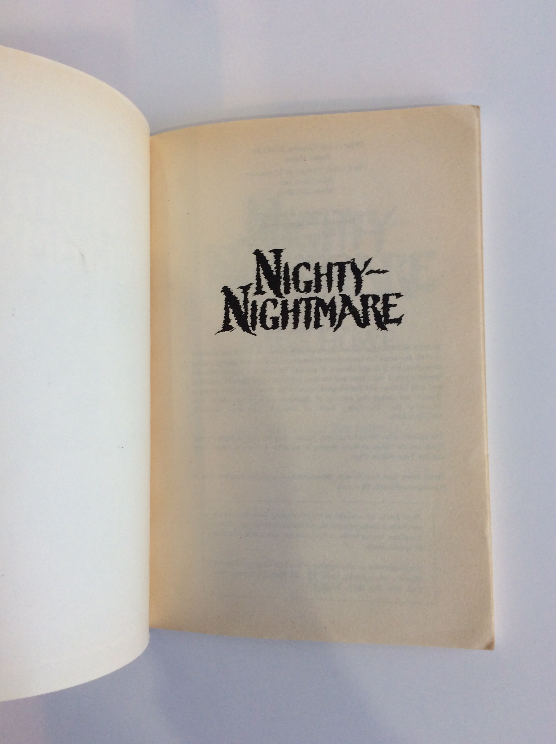Vintage Children's Book Nighty-nightmare | Etsy