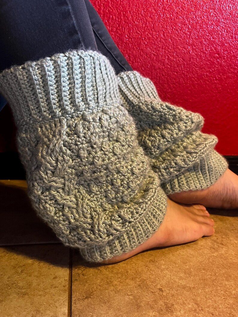 Crochet Leg Warmer Textured Crochet Chunky Leg Warmer Crochet - Etsy