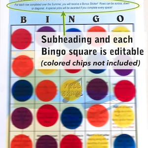BINGO Music Practice Incentive Summer Packet - Piano, Instrument or ...