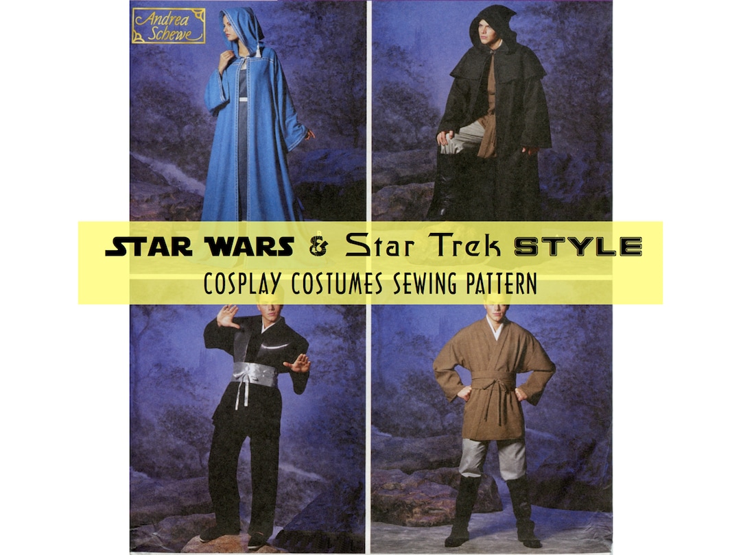 STAR Wars Style Jedi Robe, Spock Star Trek Tunic, & Wizard or Elf Cloak ...