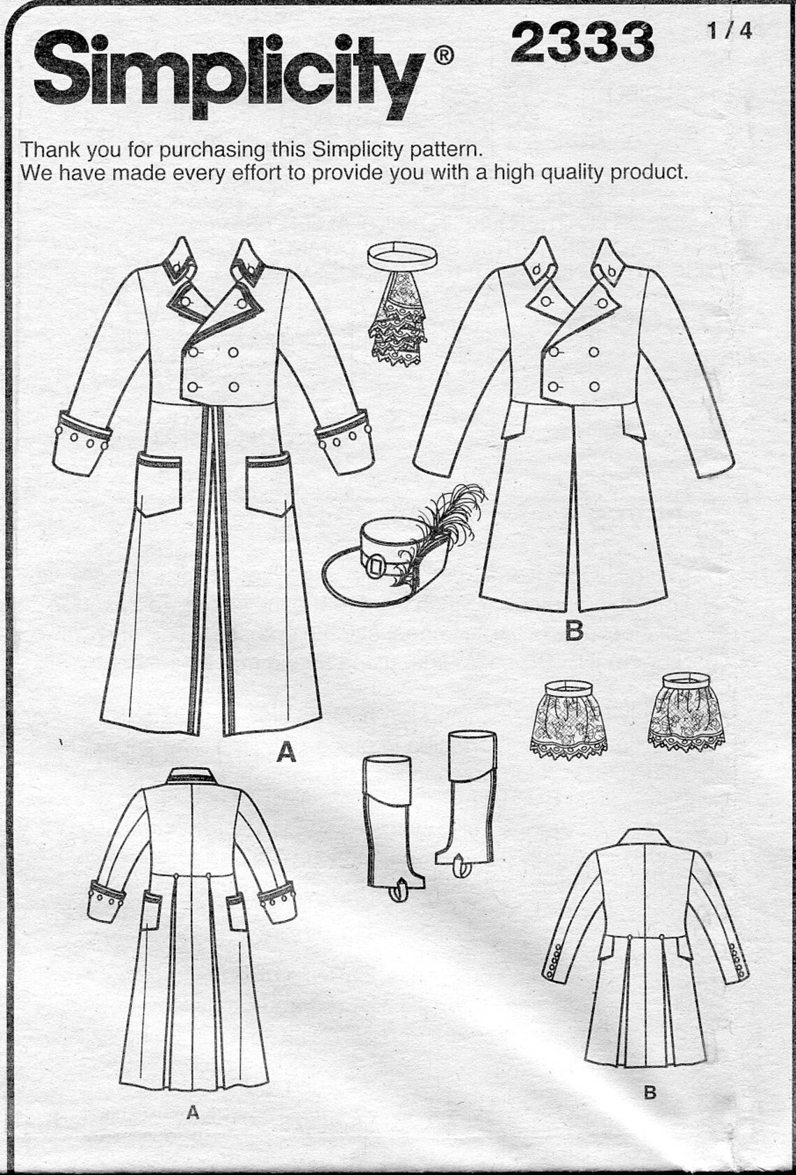 Mad Hatter & Captain Hook Disney Style Cosplay Sewing Pattern - Etsy