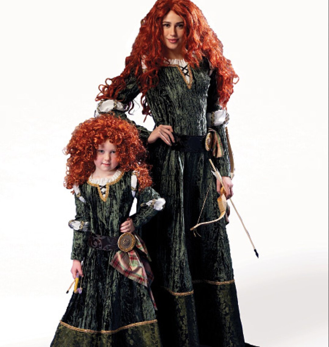 Disney Style Cosplay Brave Merida Princess or Vampire Costume Sewing ...