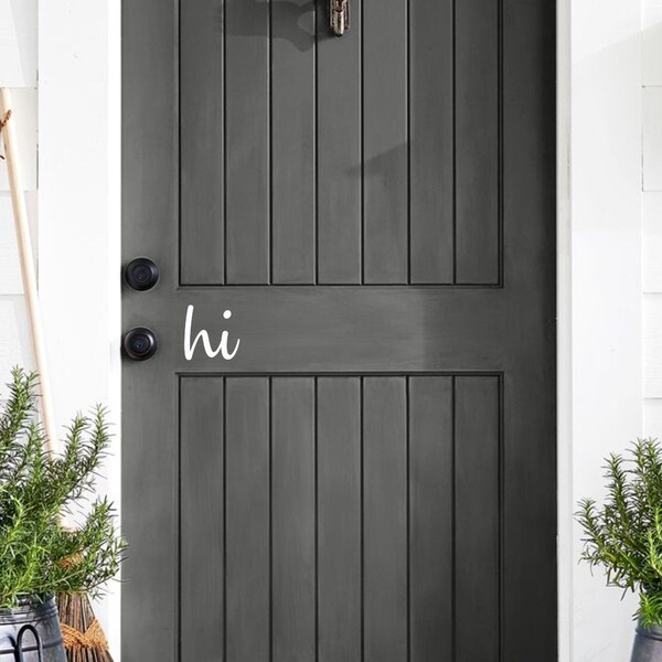 Hello Decal for Front Door - Etsy