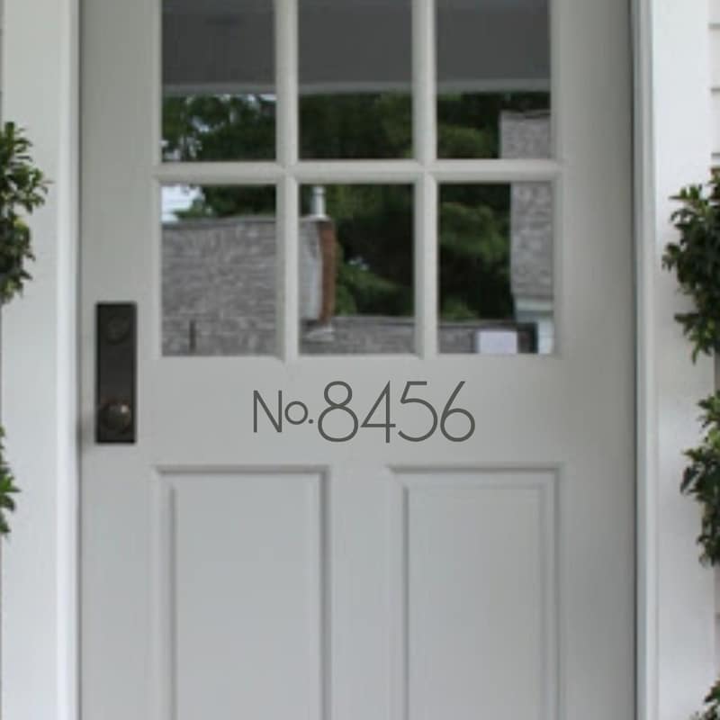 House Number Decal - Etsy