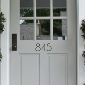 Modern Number Decal for Front Door Address Decal Front Door Number ...