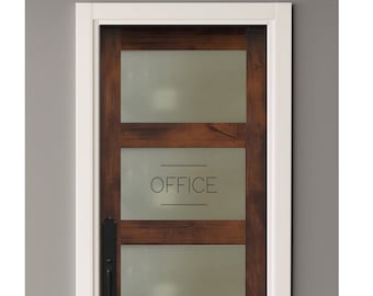 Office Door Decal Rectangle Border Sticker for Glass Vinyl - Etsy