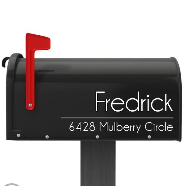 Mailbox Sign With Name and Address - Etsy