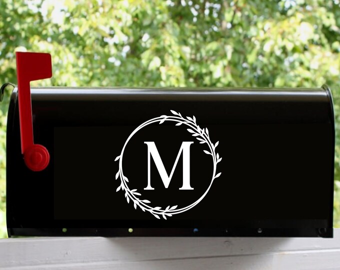 Mailbox Decal, Mailbox Decals, Monogram Mailbox Decal, Mailbox Monogram ...