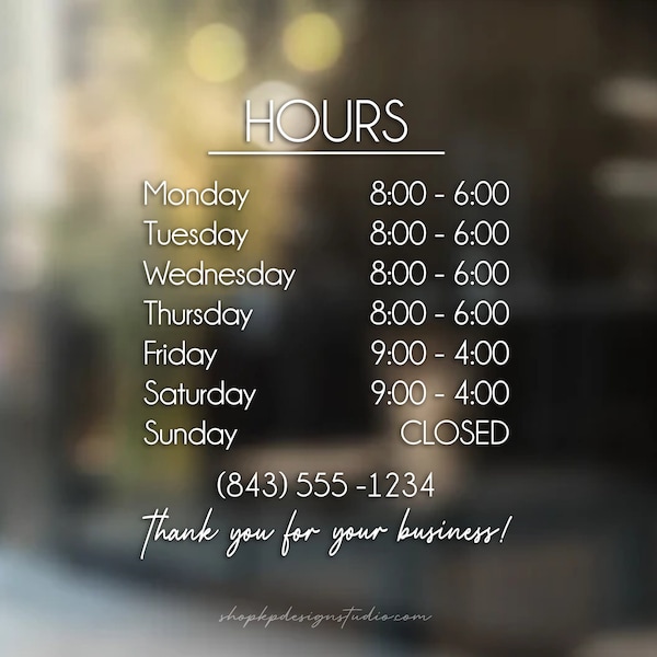 Storefront Window Decals - Etsy