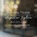 Business Name Window Decal | Window Lettering | Modern Business ...
