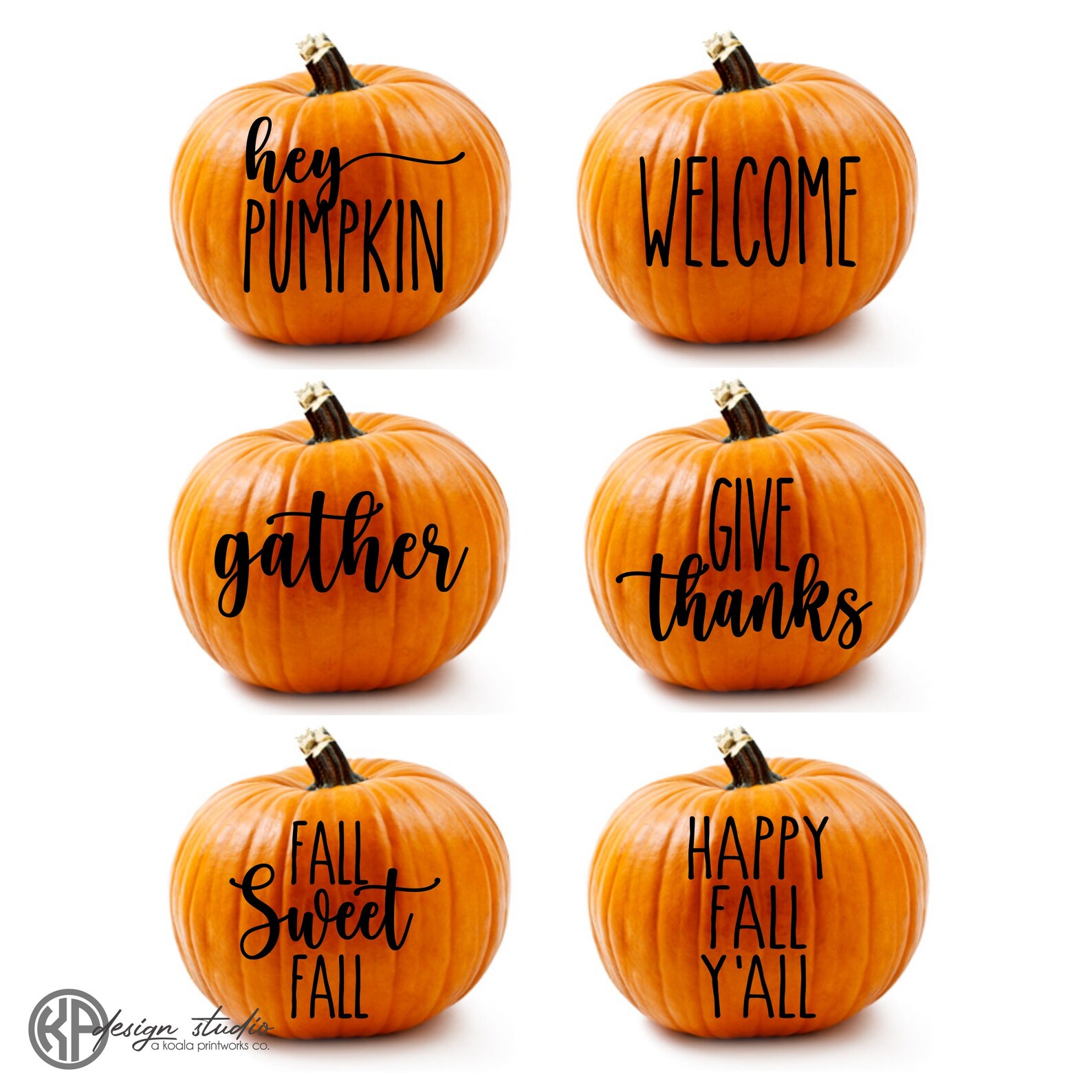 Pumpkin Decals Pumpkin Quote Decal Pumpkin Monogram - Etsy