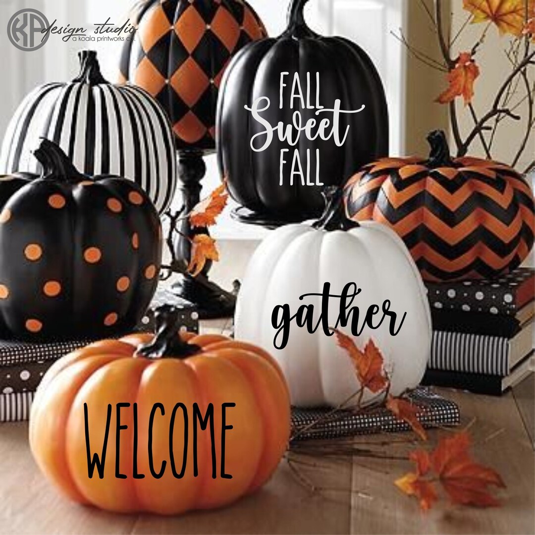 Pumpkin Decals | Pumpkin Quote Decal | Pumpkin Monogram Sticker | Fall ...