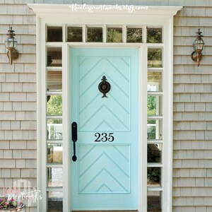 Front Door Address Decal | House Apartment Address Decal | Fall Porch ...