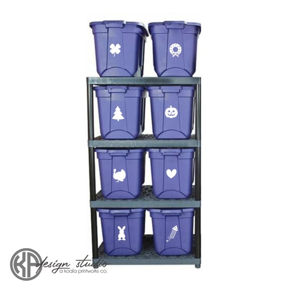 Storage Bin Decal Holiday Storage Label Large Storage Tote - Etsy