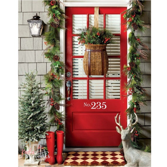 Front Door Address Decal House Apartment Address Decal - Etsy