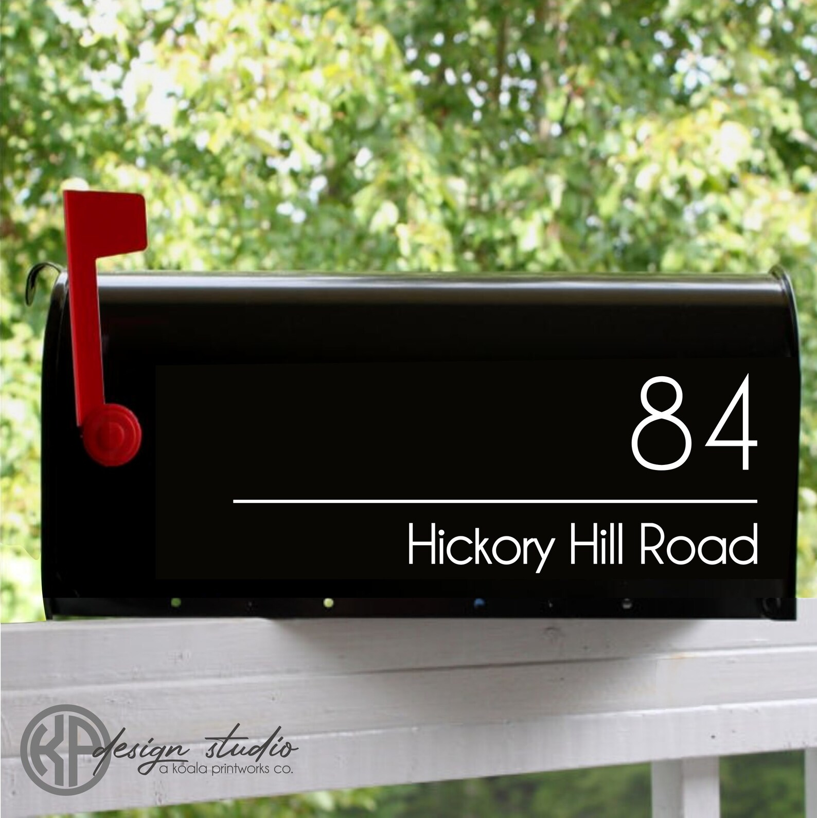 Modern Address Mailbox Decal Street Address Mailbox - Etsy