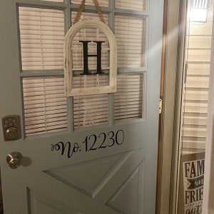 Street Number Front Door Decal | House Apartment Address Decal | House ...