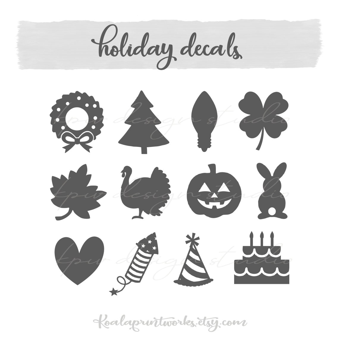 Storage Bin Decal Holiday Storage Label Large Storage Tote - Etsy