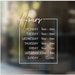 Hours Window Decal | Hours of Operation | Modern Storefront | Business ...