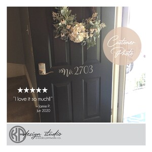 Street Number Front Door Decal | House Apartment Address Decal | House ...