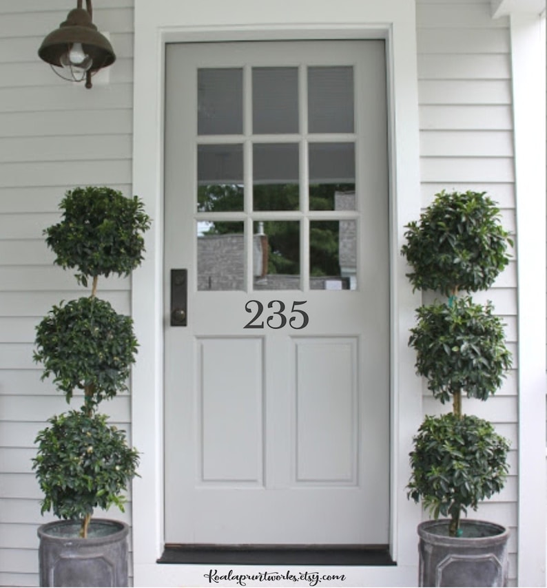 Front Door Address Decal House Apartment Address Decal - Etsy