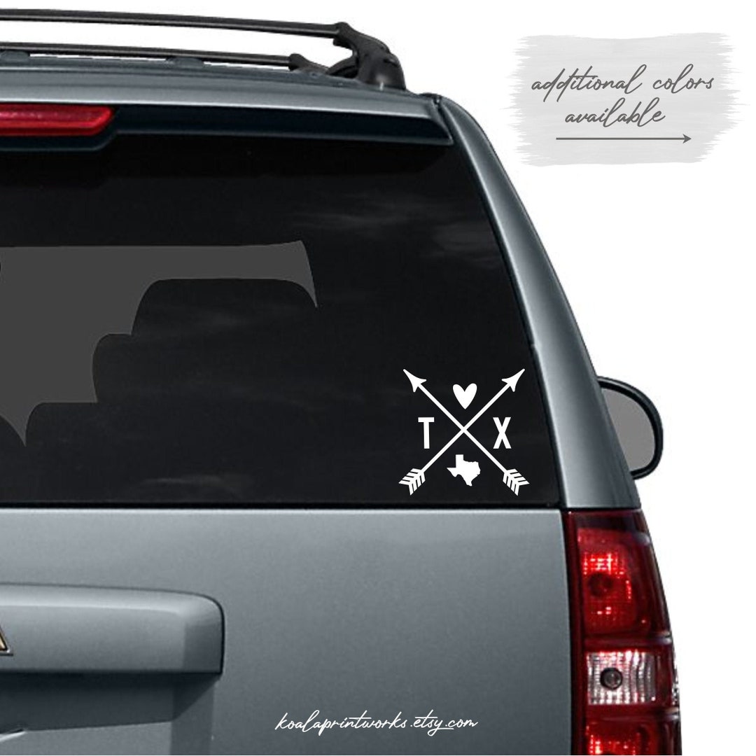Texas Car Decal | State Love Decal | Car Window | Car Body Decal ...