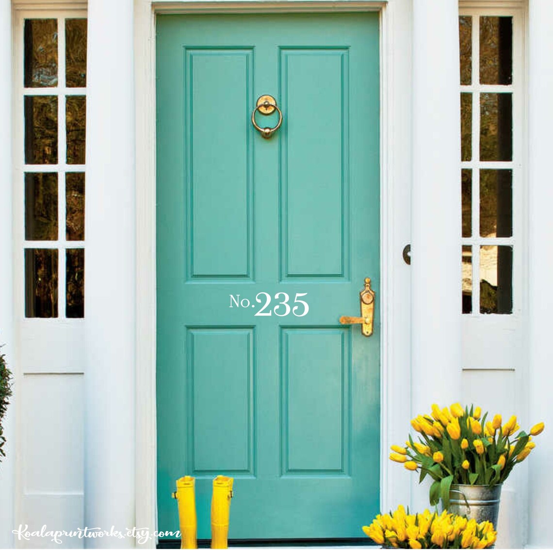 Front Door Address Decal House Apartment Address Decal - Etsy