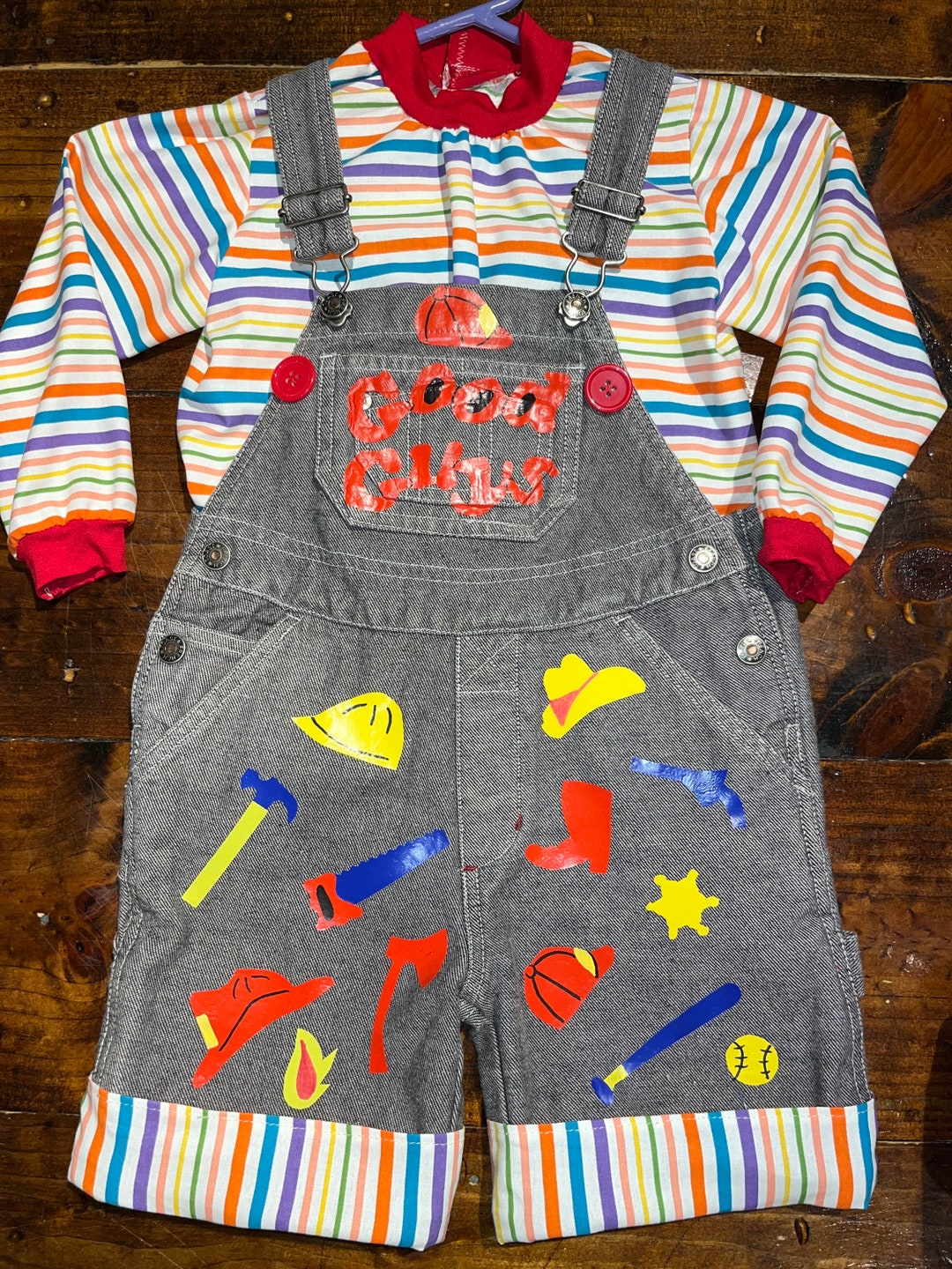 3T. Chucky Good Guy Halloween - Dress up Costume. Size - 3T - Etsy