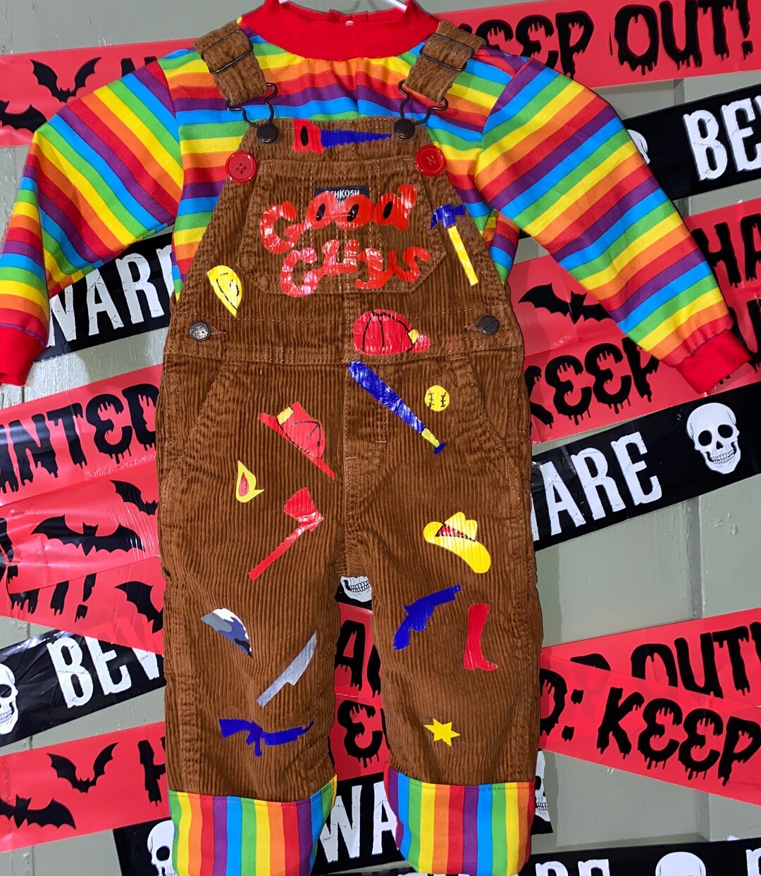 Chucky Good Guy Costume: Baby Halloween Outfit, Size 12 Months - Etsy