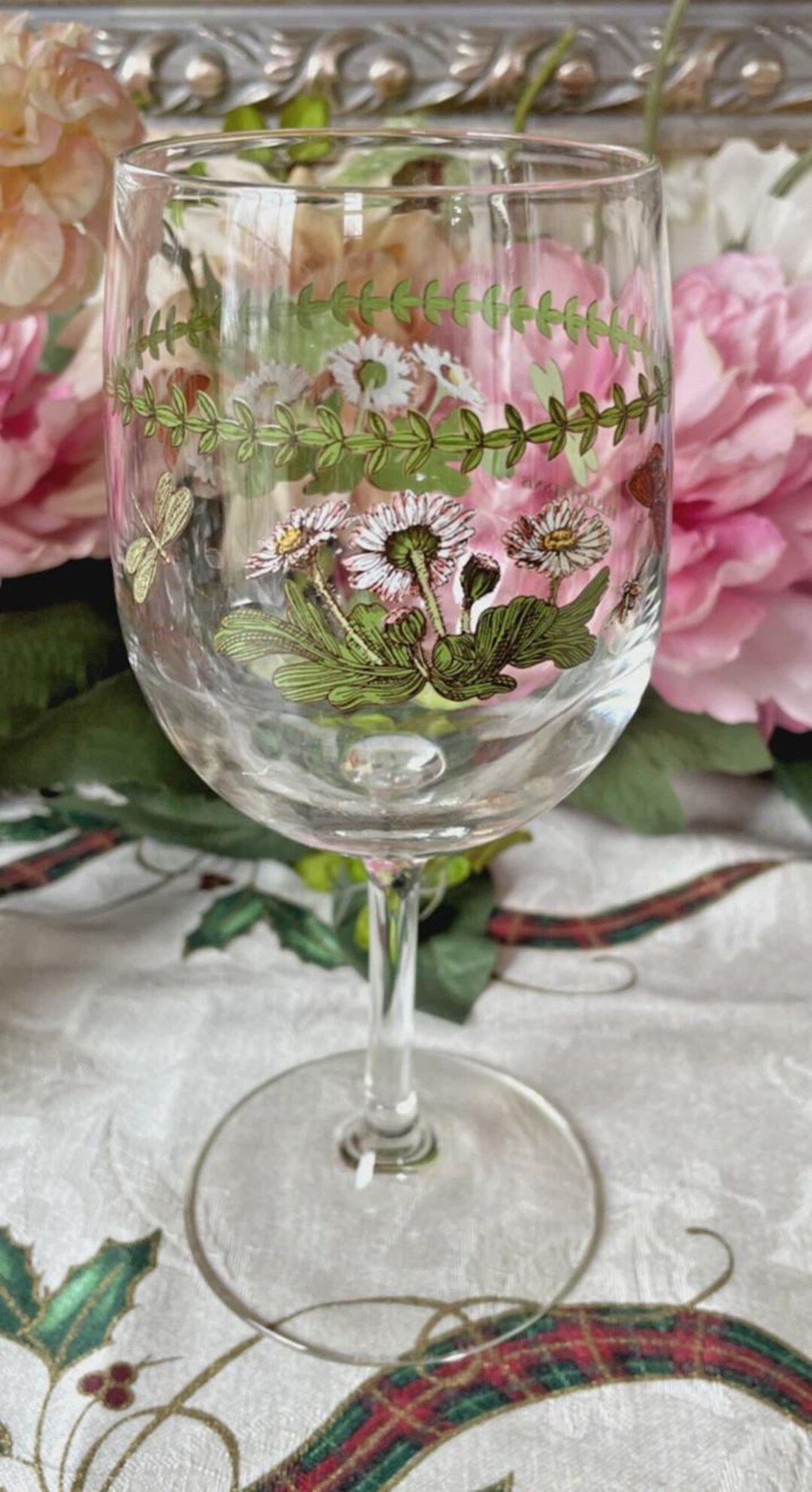 Portmeirion Crystal Glass BOTANIC GARDEN Wine Glass 7 1/2" - Etsy