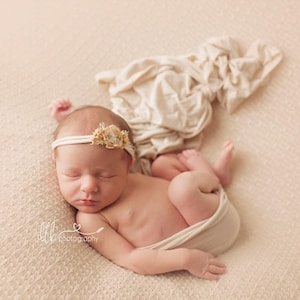 Newborn Baby Photography Props, Cream Baby Wrap, Baby Swaddle Blanket ...