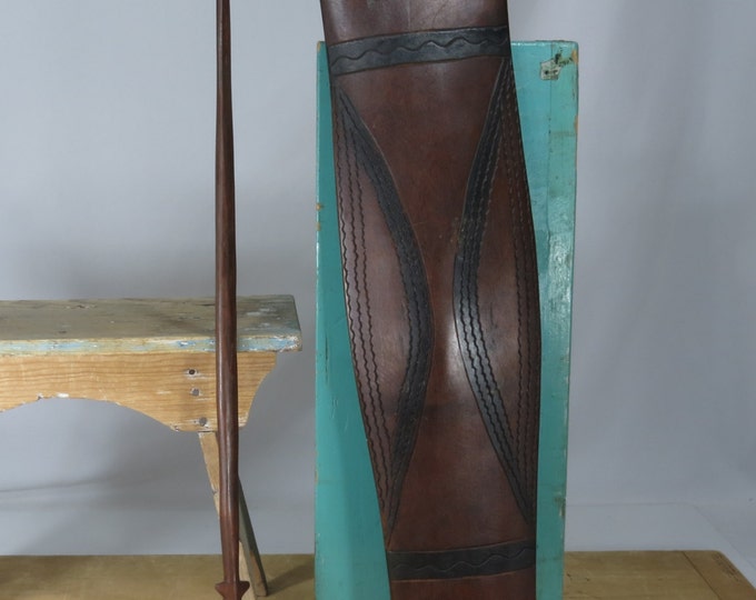 Igorot Head Hunter Wooden Shield and Spear Philippines Tourist Souvenir ...