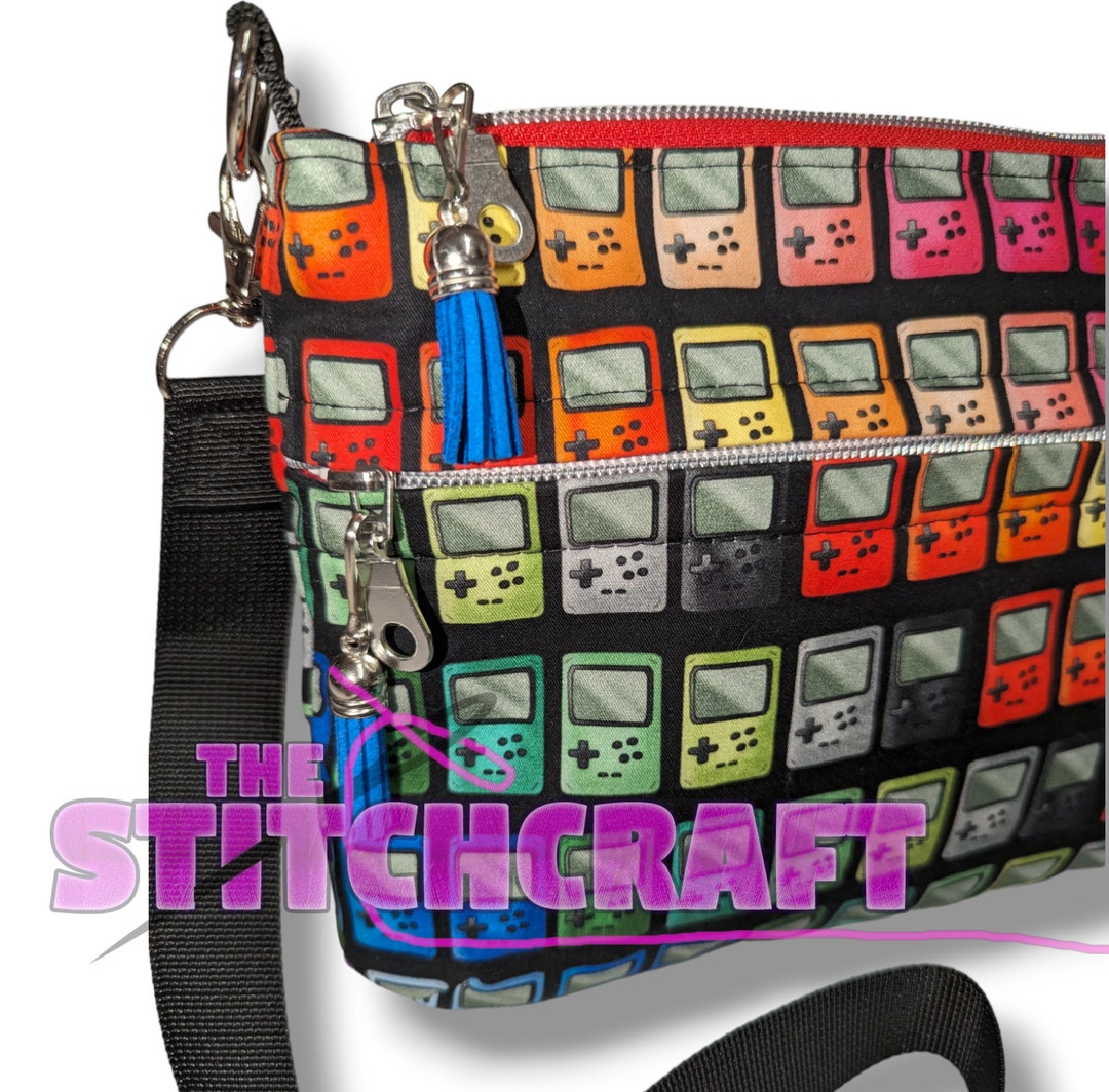 CUSTOM Starburn Crossbody Purse // Gamer Bag // Gamer Gift // Gameboy ...