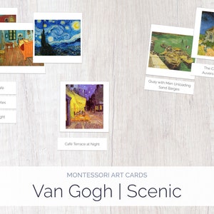 Vincent Van Gogh | Scenic | Montessori Cards | Art Appreciation & Study ...