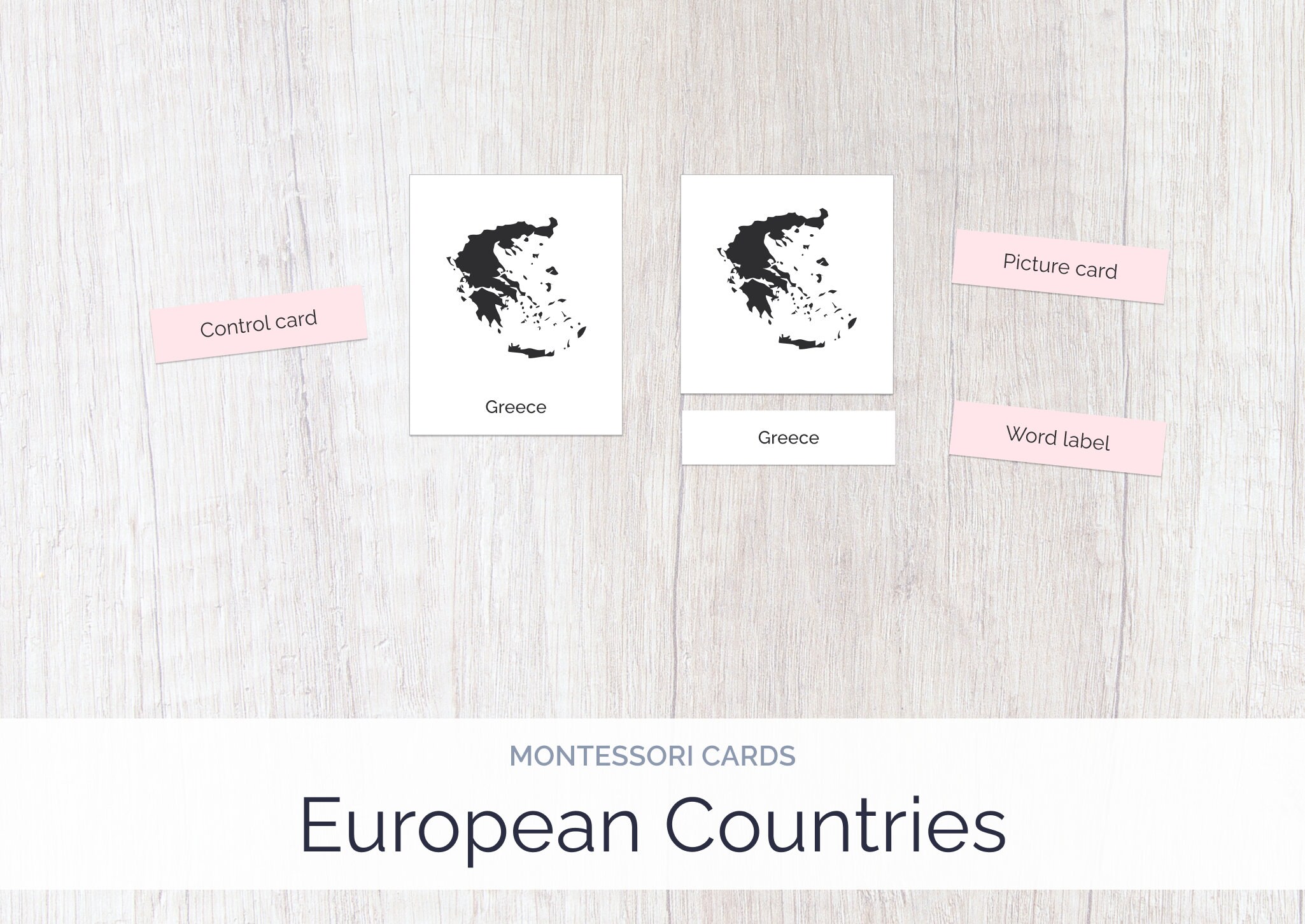 European Countries | Montessori Cards | Geography Montessori ...