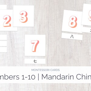 Crush | Mandarin Chinese | 1-10 Montessori Cards | Foreign Language ...