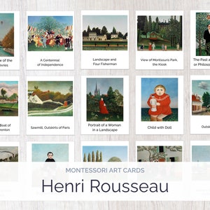 Henri Rousseau Montessori Cards | People | Montessori Education ...